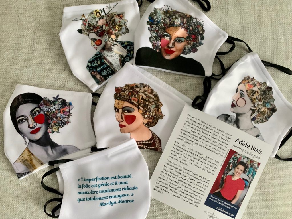 Adèle Blais' mask collection